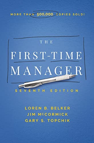 The First-Time Manager (First-Time Manager Series) by McCormick ...