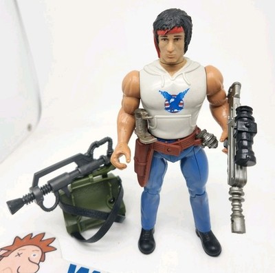 Rambo Freedom Force Fire-Power Rambo 7" Figure w/ Weapons Coleco 0808 ...