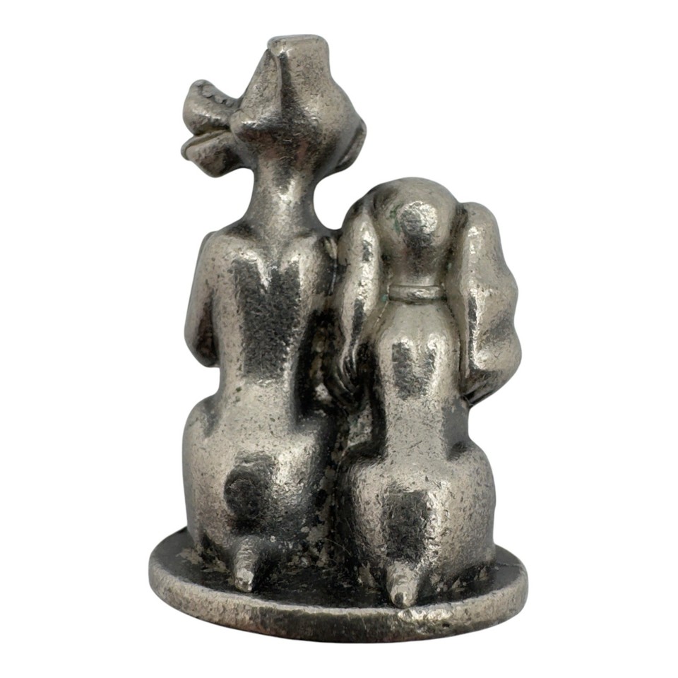 LADY and The TRAMP Vintage DISNEY 3 BUTTON PIN & Game DOG TOKEN Metal ...