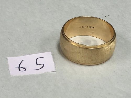 14K SOLID GOLD THICK WEDDING BAND RING WEIGHS 10.0 GRAMS LOT #65 | eBay
