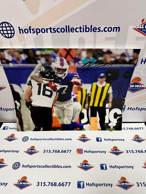 AJ EPENESA SIGNED BILLS 11X14 LAWRENCE SACK PHOTO - JSA COA | eBay