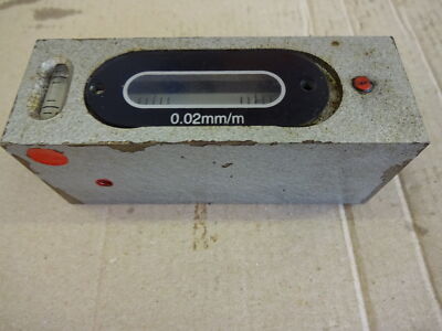 Engineers precision level .02 per metre 2 axis, 100mm x 36 x 40mm high ...