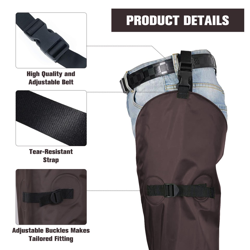 2-Ply PVC/Nylon Hip Wader Lightweight Hip Boot w/Boot Hanger for ...