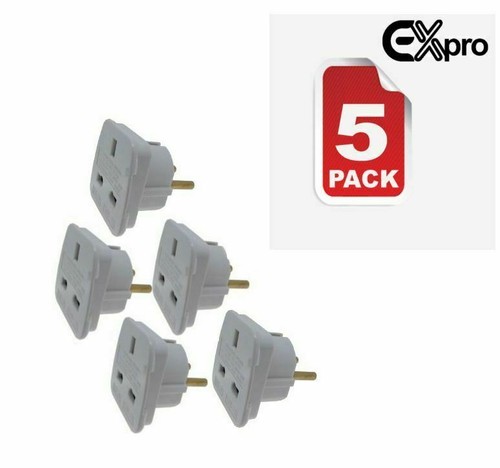 UK to Chile China Comoros Congo Travel Adaptor Plug 2 Pin Adapter CE ...