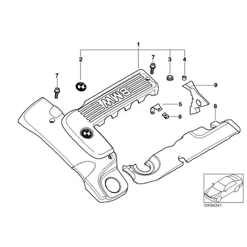 10x Original BMW 07119906086 - Zylinderschraube mit Scheibe M6X20-ZNNID ...