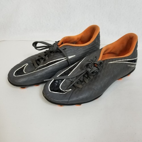 NIKE Hypervenom Phantom 3 Cleats Track Soccer Lace Up Shoes Gray Size ...