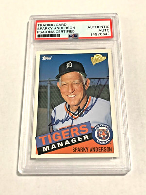 Sparky Anderson Detroit Tigers 2004 Topps autograph signed baseball ...
