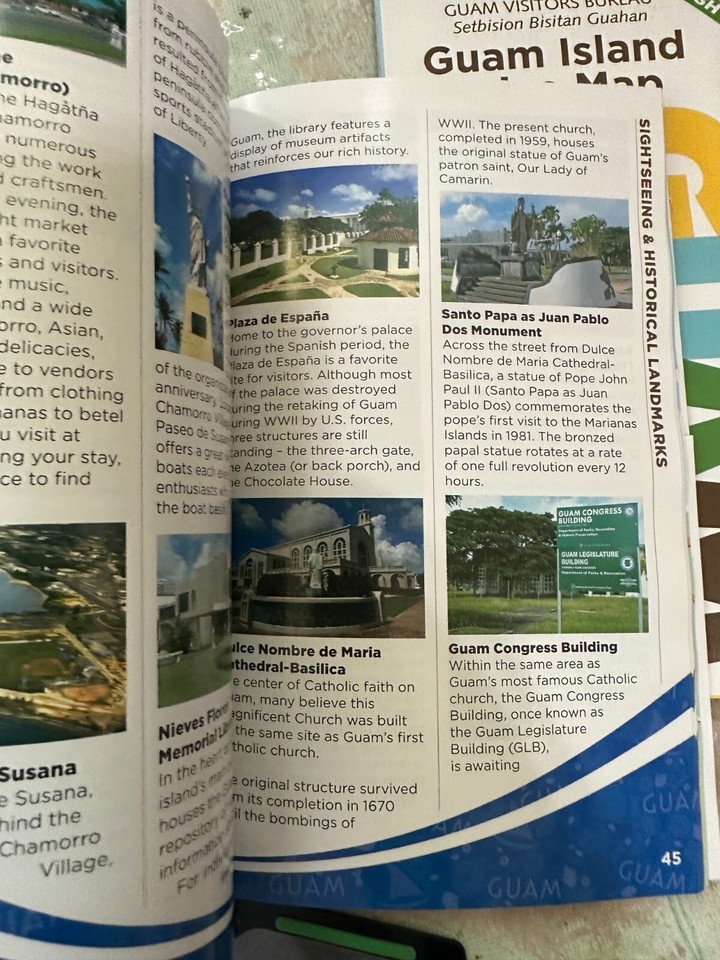 Guam USA Guide Book & Guam Island Drive Map 2015 Guam Visitors Bureau ...