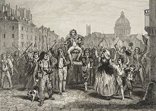 French Revolution Triumph Of Marat 19th Century France Engraving Circa ...