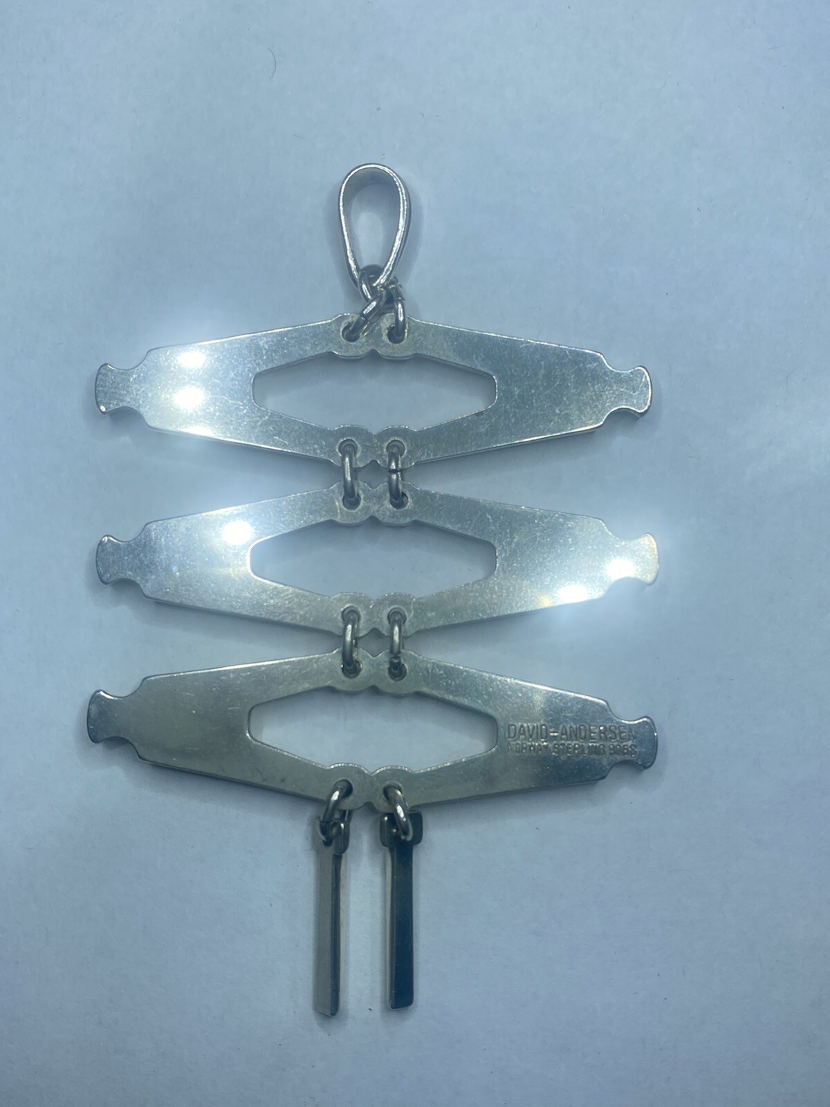 David Anderson Solid Sterling Silver 925 Unisex Penda… - Gem