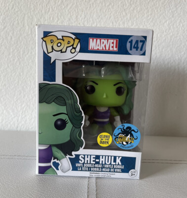 SHE-HULK Funko Pop! #147 "Marvel Comics" 2016 Comikaze Exclusive GITD ...