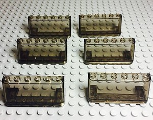 Lego 6 Pieces Trans-black 2x6x2 Windscreen / City Car / Truck ...
