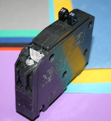 SQUARE D QOT2020 2-POLE 20-AMP TWIN BREAKER TANDEM PIGGYBACK 120/240 ...