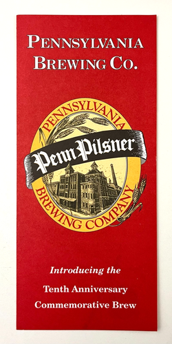 1990s Pennsylvania Brewing Company Penn Pilsner Beer 10th Anniversary ...