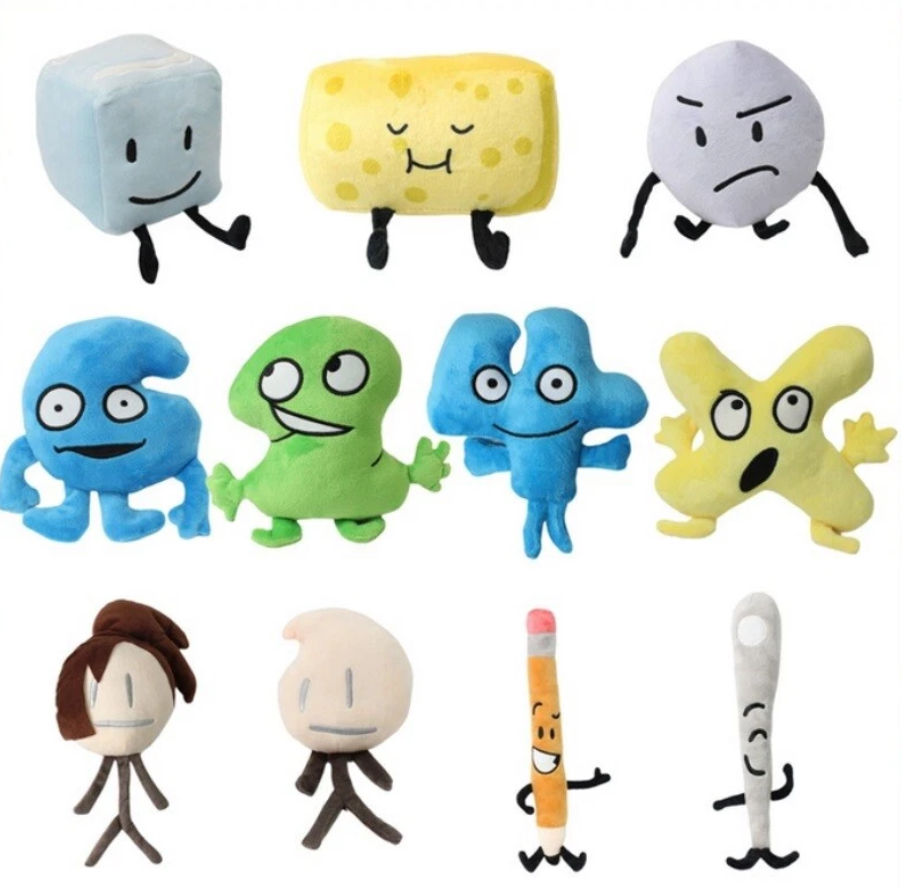 Battle for Dream Island Plush Figure Toy BFDI Stuffed Doll for Kids ...