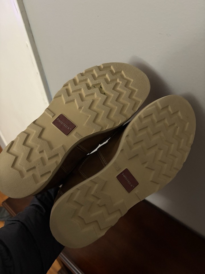 Twisted X Chelsea Wedge Work Boots Men’s Size 9 Brown Leather Composite ...