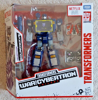 NEW! Transformers Netflix War For Cybertron Soundwave, Battle 3-Pack ...