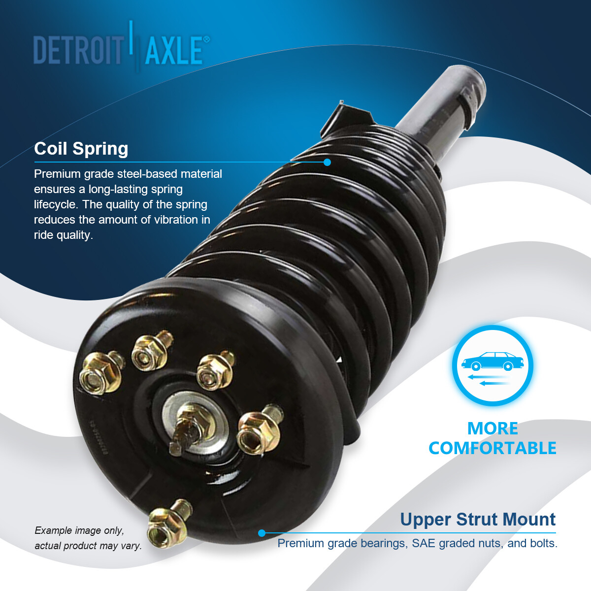 4pc Front and Rear Struts w/ Coil Springs Assembly for Honda Accord ...