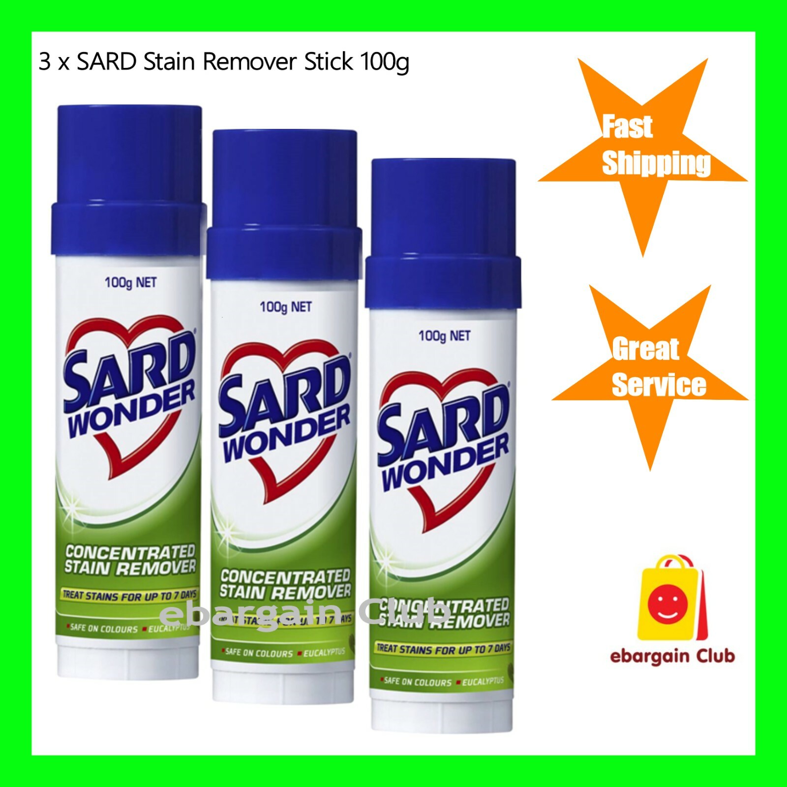 3 x SARD Wonder Stain Remover Stick 100g eBC | eBay Australia