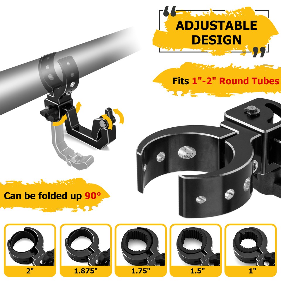 1"-2" Roll Cage Helmet Hook Headset Hanger Mount For Polaris RZR XP ...