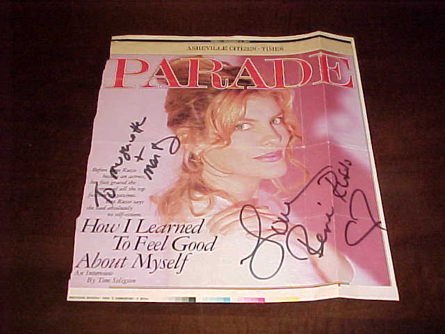 1995 Rene Russo Autographed Signed Parade Magazine Cover with ...