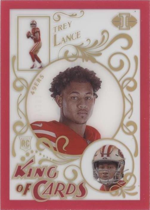 2021 Panini Illusions - King of Cards Trey Lance #KC-13 Red /149 (RC ...