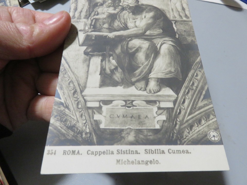 CP Postcard Era ROMA Sistine Chapel Sibyl NEVER SHIPPED Early 1900s ...