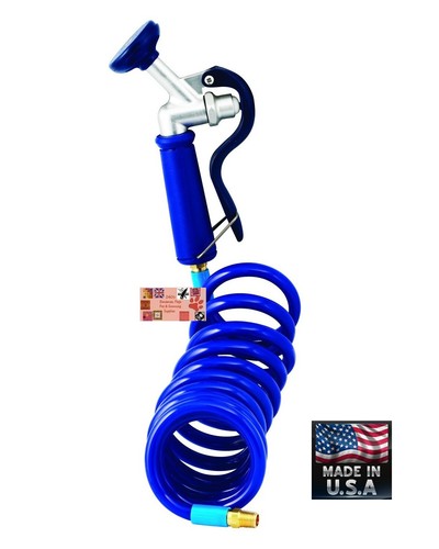 PET GROOMING BATH TUB ALUMINUM ANGLED SPRAY VALVE& 9' COILED HOSE ...