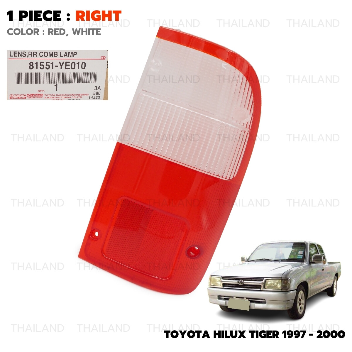 Rh Len Tail Lamp Light For Toyota Hilux Tiger D4D Mk4 Pick Up LN145 ...