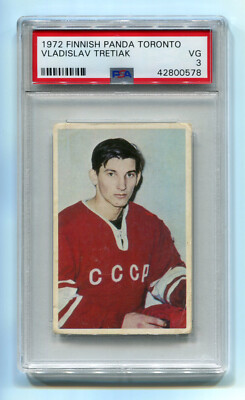 1972 Finnish Jenkki Panda Toronto Vladislav Tretiak Tretjak PSA 3 USSR ...