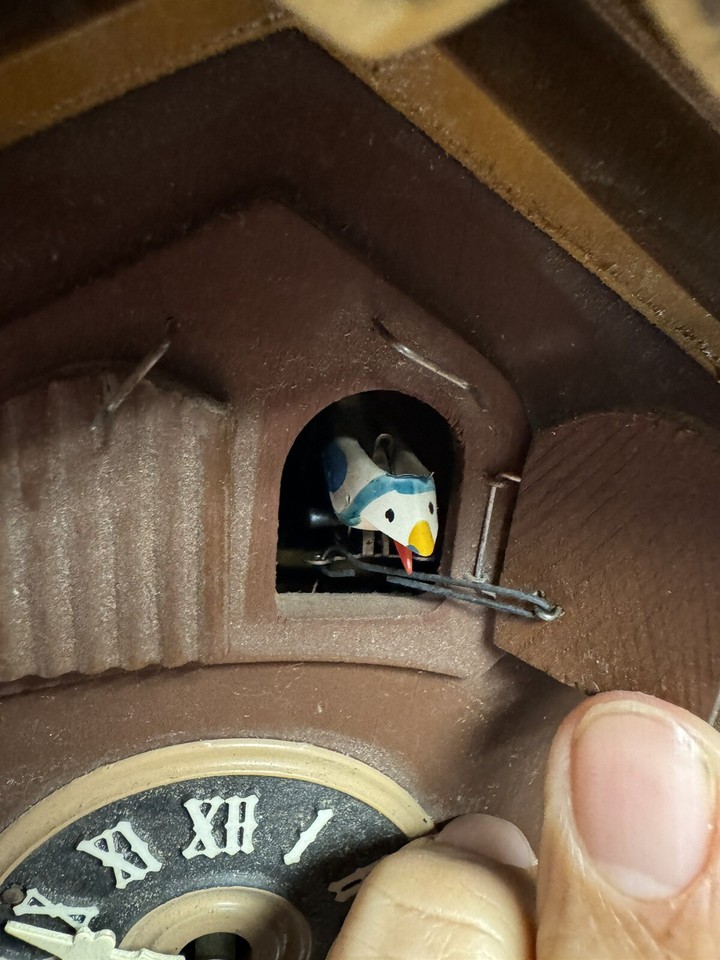 Vintage Cuendet Musical Swiss Chalet Cuckoo Clock Hunting Danube ...