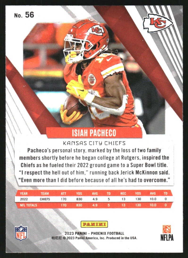 2023 Panini Phoenix - Color Burst #56 Isiah Pacheco for sale online | eBay