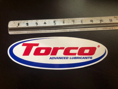 TORCO OILS Racing Decal Sticker | Universal Fitment | Vinyl | Glossy ...