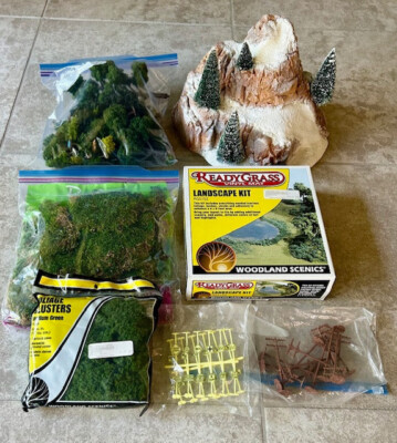 HO Scale Train Display Woodland Scenics Landscaping Materials, Trees ...