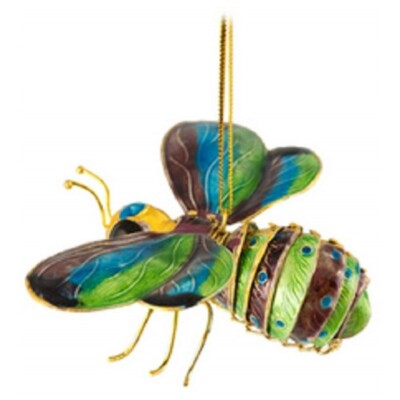 Articulated Bumble Bee Hanging Ornament 4 Inches Purple, Blue, Green | eBay