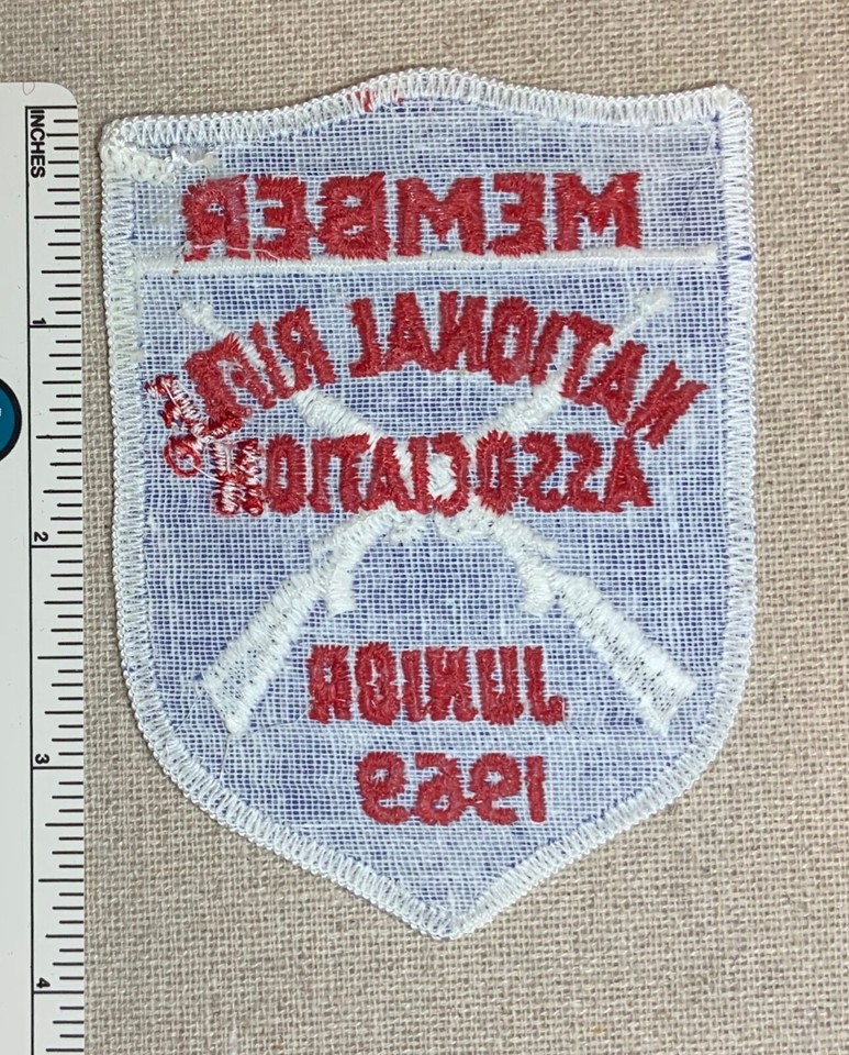 Vintage 1969 NATIONAL RIFLE ASSOCIATION Junior Member Badge PATCH NRA ...