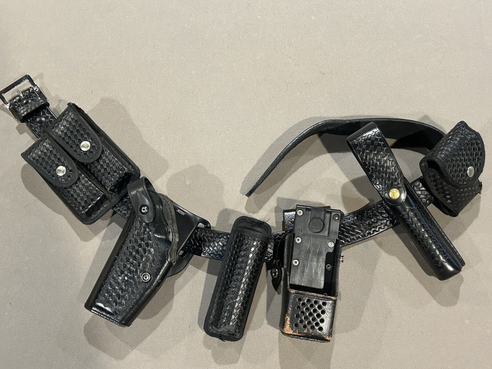 Police Belt Duty / Halloween Adult Mag, Holster, Baton, Flashlight ...