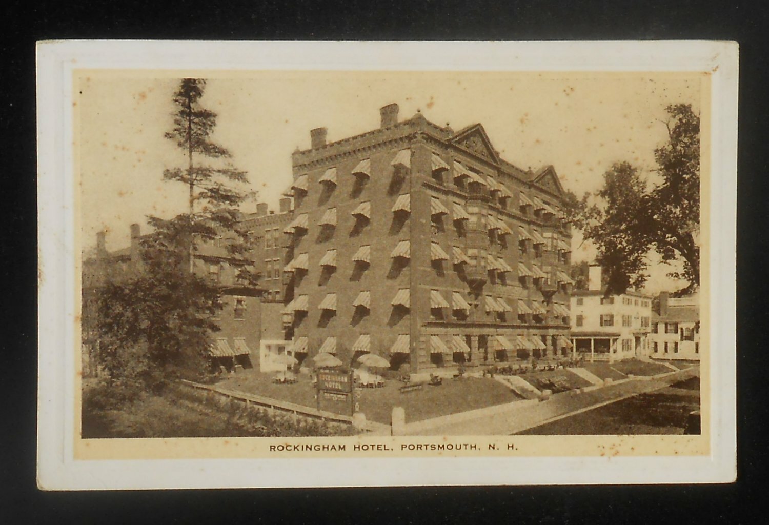 1930s Rockingham Hotel Lots of Awnings Portsmouth NH Rockingham Co ...