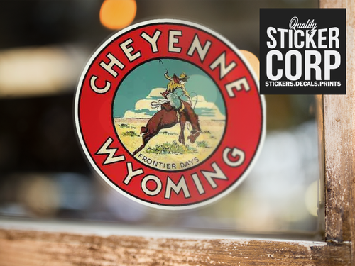 VINTAGE 1950'S STYLE CHEYENNE WY WYOMING NATIONAL PARK RETRO TRAVEL ...