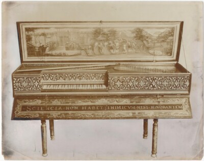 Music Spinet Piano or Harpsichord 1920s Antique Musical Instrument ...