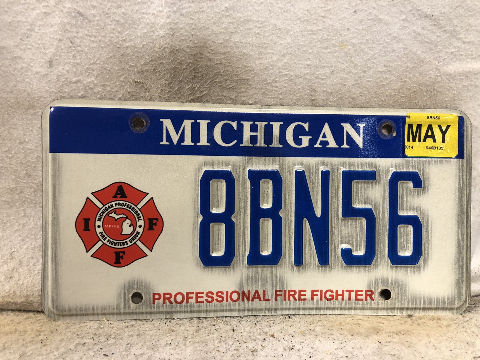 2014 Michigan Professional Firefighter License Plate | eBay
