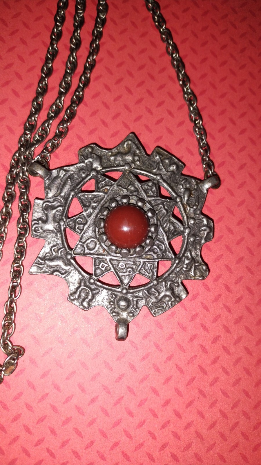 RARE Vintage MARK HEISTER Zodiac Calendar Pewter Pend… - Gem