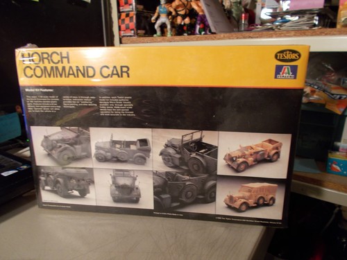 VINTAGE TESTORS MODEL KIT 1:35 HORCH COMMAND CAR IN SEALED BOX KIT #851 ...