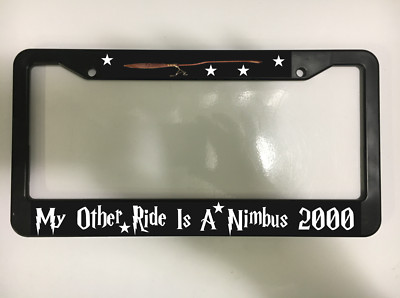 My Other Ride Is A Nimbus 2000 Harry Potter Broom Witch Car License ...