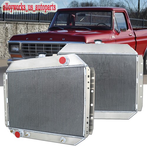 Aluminum 4 Core Radiator For 1966-1979 Ford F Series F-100 F-150/Bronco ...