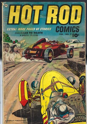 1953 Hot Rod Comics #7. Hot rods, race cars. Vintage hotrod comic book ...