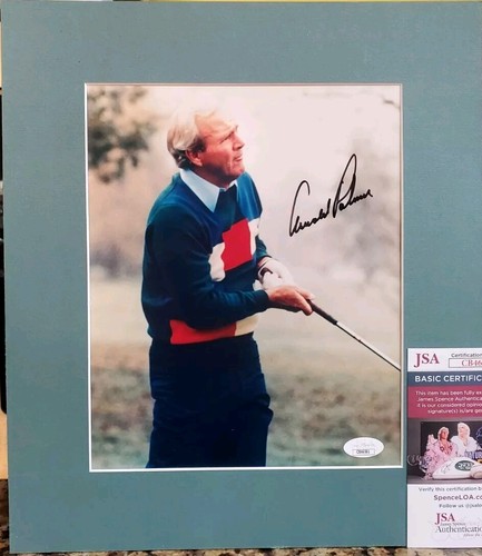 NICE Matted Signed PGA Golf Arnold Palmer 8x10 Photo Autographed JSA ...
