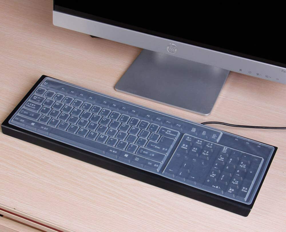 Universal Desktop Keyboard Protective Skin Silicone Protector Cover ...