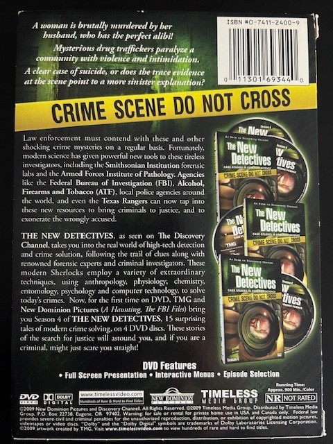 The New Detectives Season 4 DVD Set Case Studies in Forensic Science ...