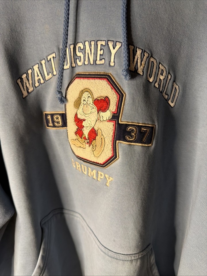 Walt Disney World Authentic Grumpy Dwarf 1937 Blue-Gray Vintage Rare ...